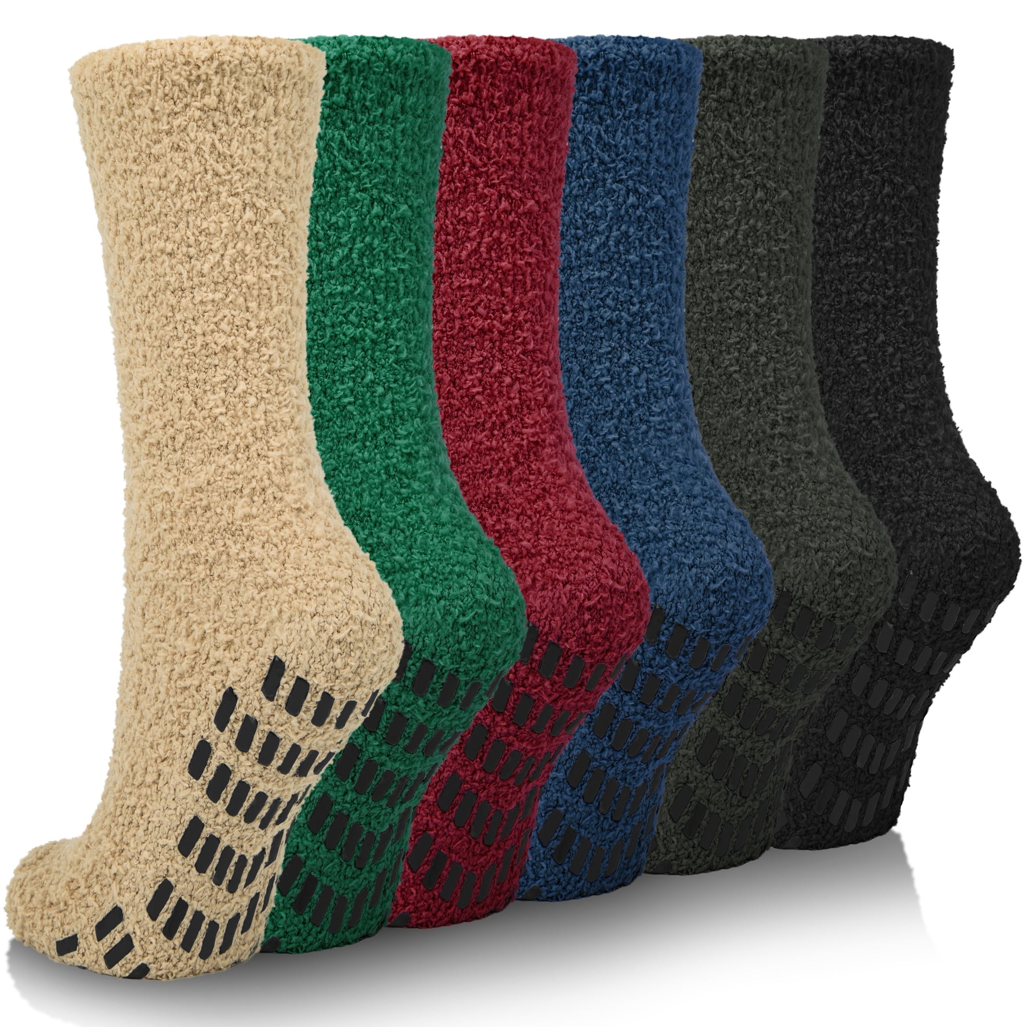 Chalesta Fuzzy Socks for Men, Warm Winter Soft Fluffy Cozy Slipper ...