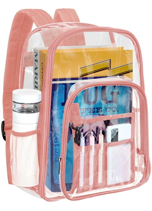 VICHYIE 17'' Clear Backpack, Heavy Duty PVC, Extra Large, for School ...