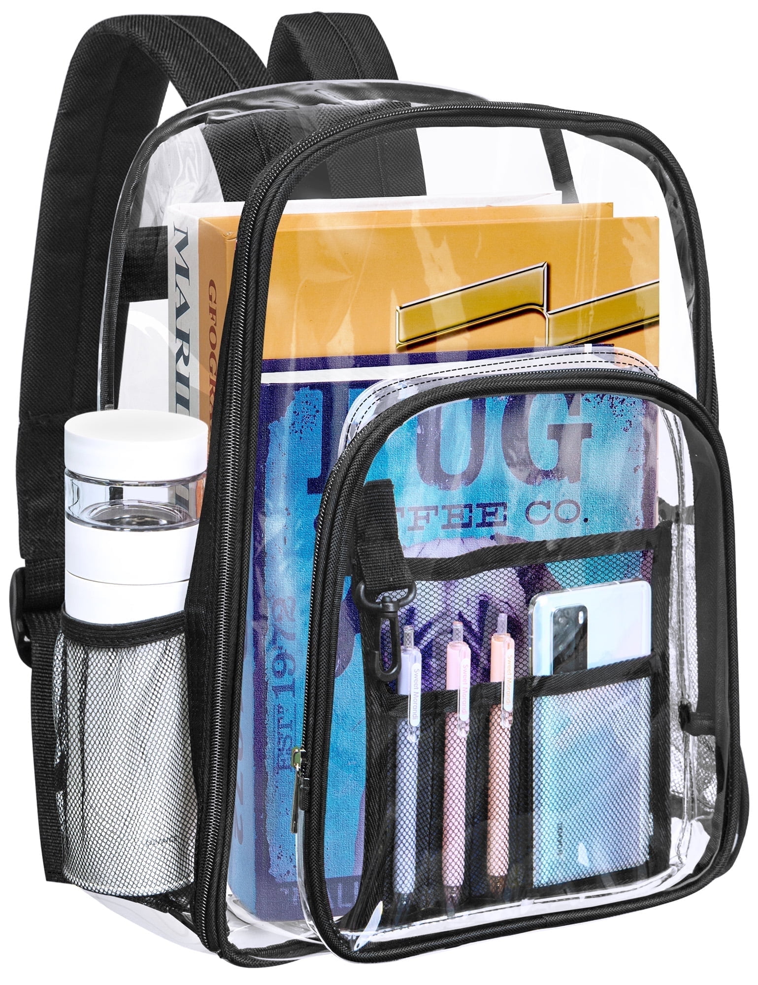 Chalesta Heavy Duty Clear Backpack, Large Capacity, Waterproof PVC for ...