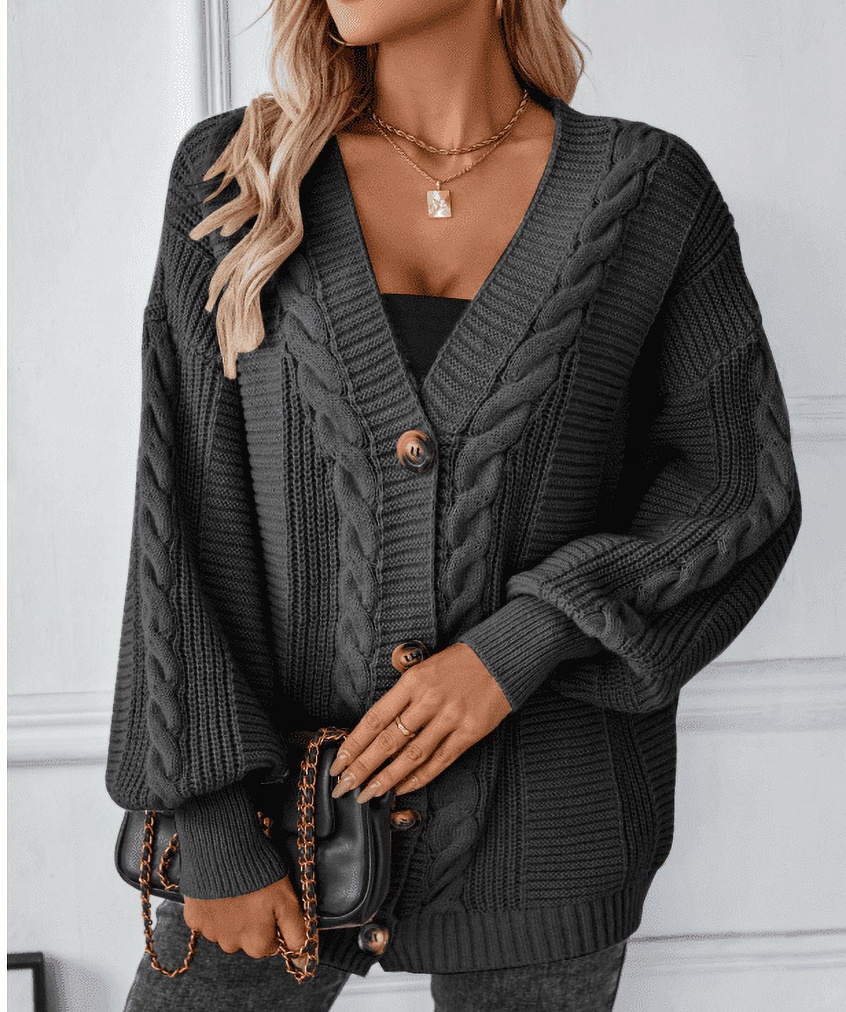Customer reviews for Chalesta Womens Cardigan Sweater Button-Down Long ...