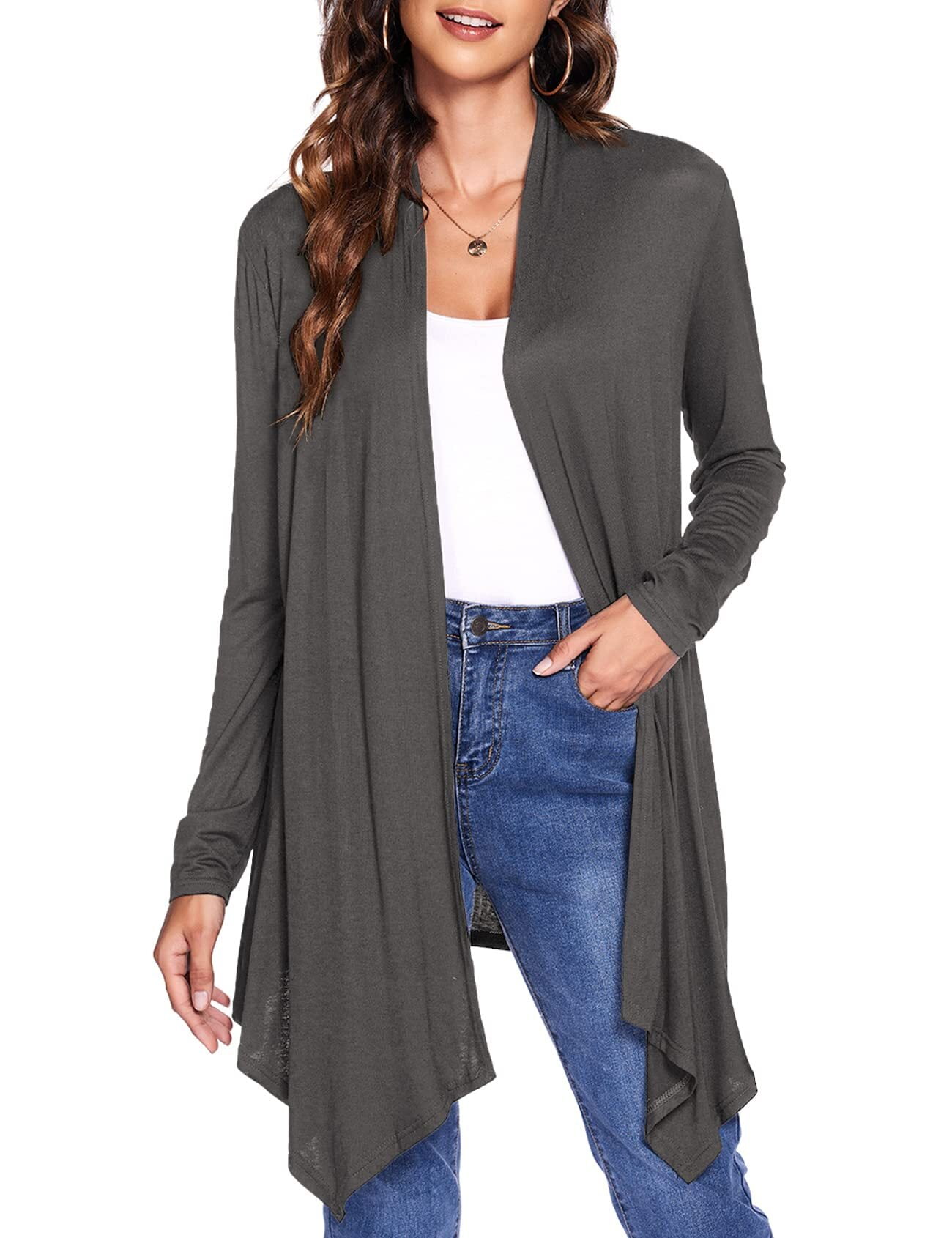 KOITHOT Cardigans for Women with Pocketes Long Sleeve Lightweight ...