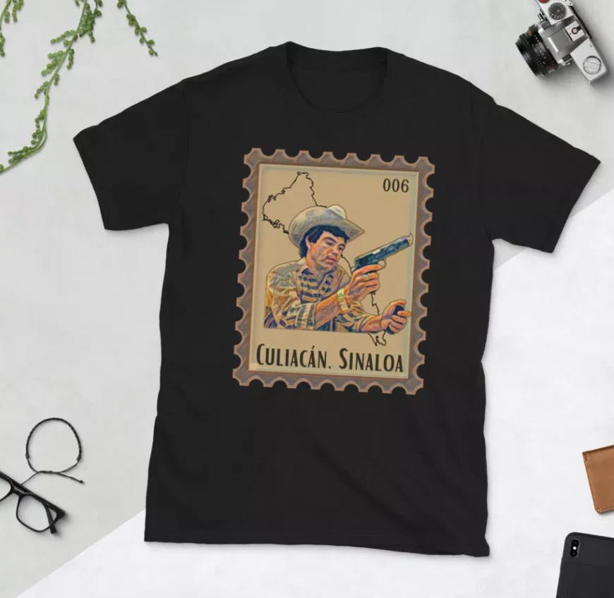 Chalino Sanchez, CuliacĂ¡n, Sinaloan Postage Stamp T-shirt, size S-5XL ...