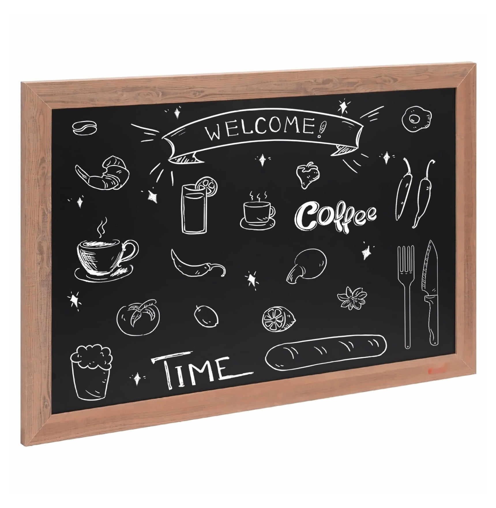 Chalk Board 30x20, Magnetic Message Sign, Wooden Framed Blackboard ...
