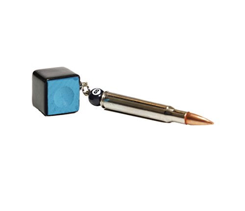 Chalk Box Bullet Pool Stick Pocket Chalker (Black, Bullet Chalker ...
