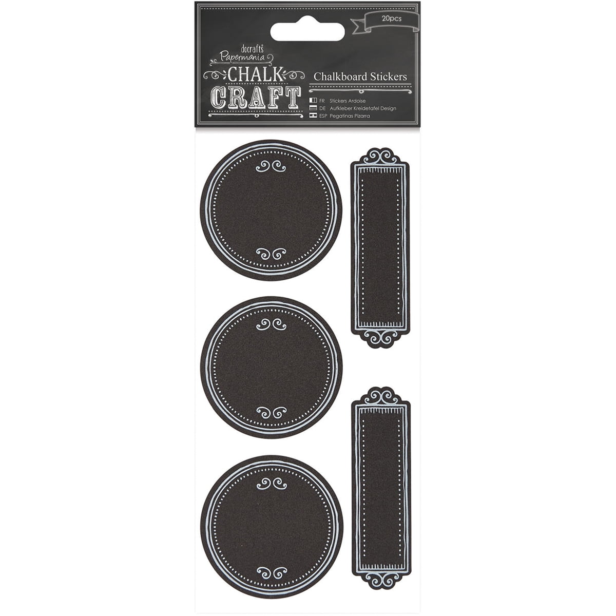 Chalk Craft Chalkboard Stickers, 20-Pack - Walmart.com