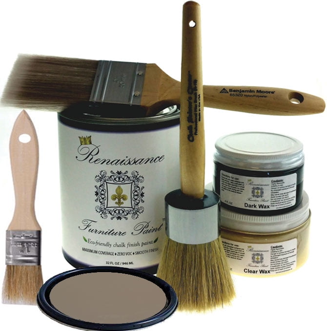 Chalk Furniture Pain Wax Kit by Retique it – Superior Coverage Eco ...