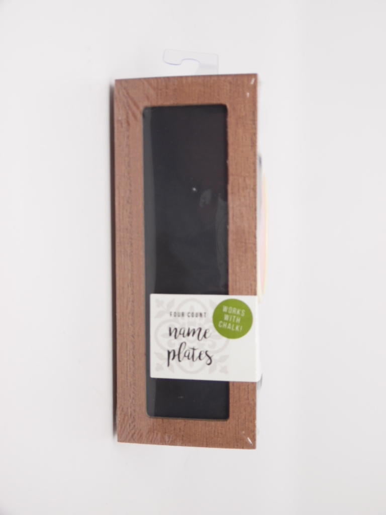 Chalk Name Plates Brown 6-1/2 X 2-1/2 Made For Retail School Classroom ...