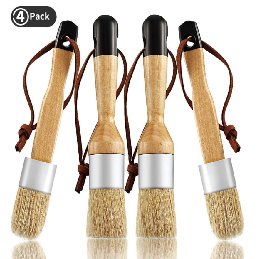 Chalk Wax Paint Brush, Chalk Paint Brushes for Furniture, Small Wax ...