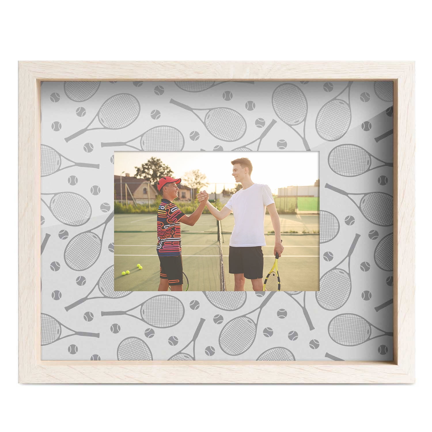 ChalkTalk SPORTS Premier Tennis Photo Frame | Tennis Racket Pattern ...