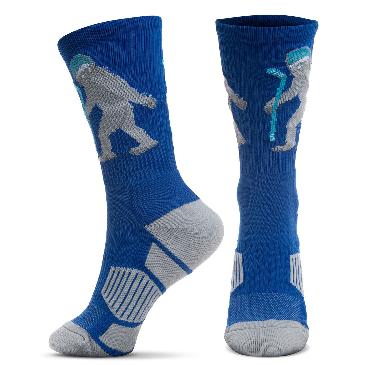 ChalkTalkSPORTS Hockey Woven Mid-Calf Socks - Yeti - Adult - Walmart.com