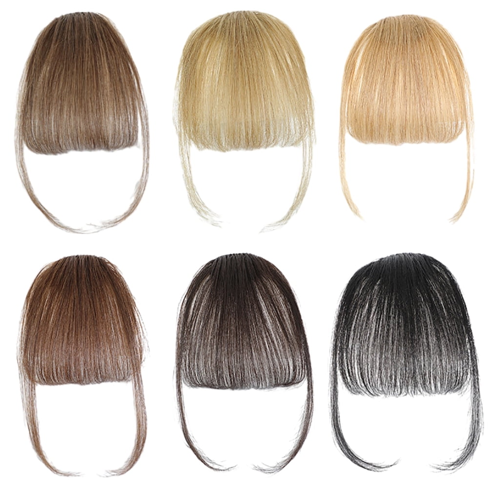 Chalkart Clip in Bangs for Women, Real Human Hair Bangs Clip in Hair ...