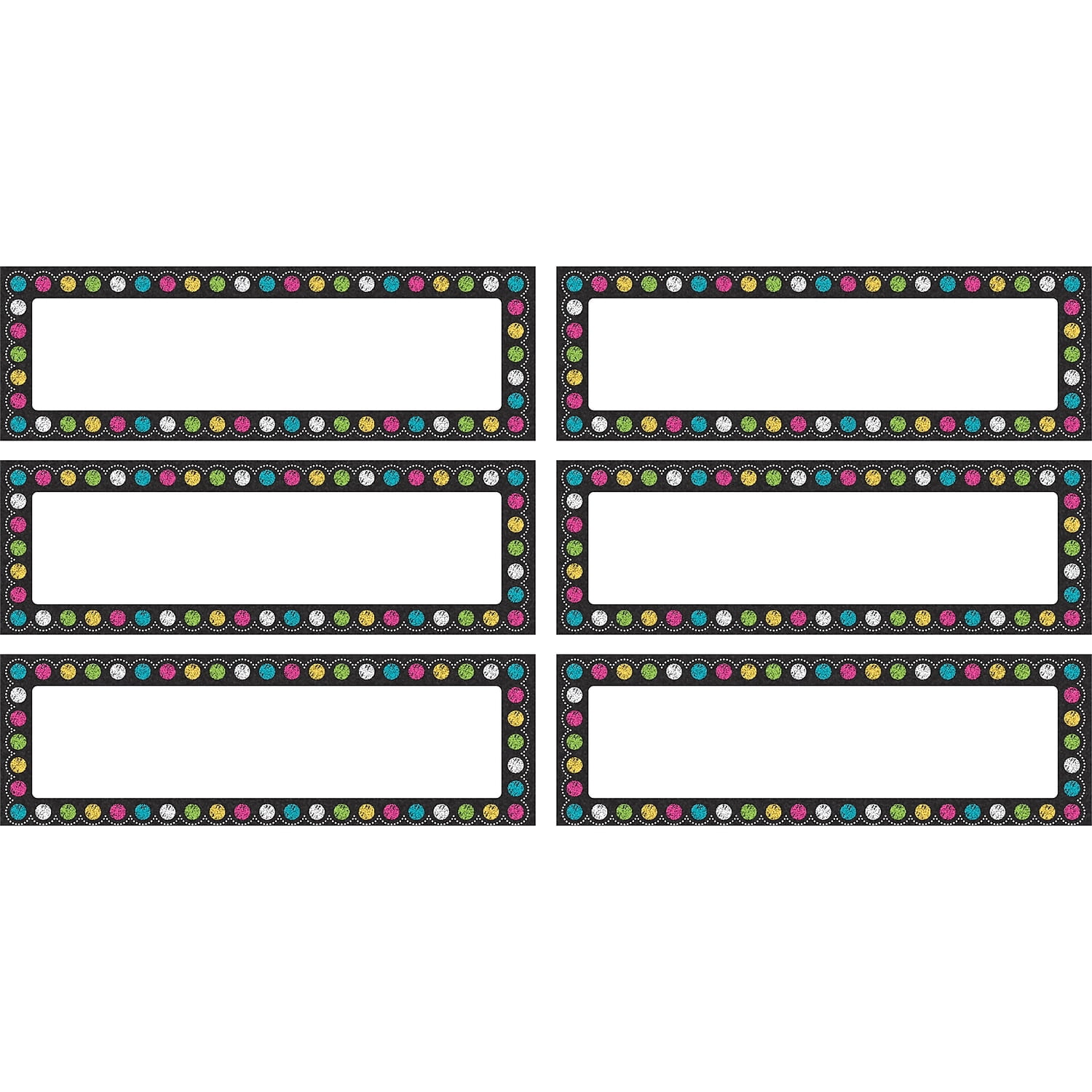 Chalkboard Brights Labels Magnetic Accents, 20 Per Pack, 3 Packs ...