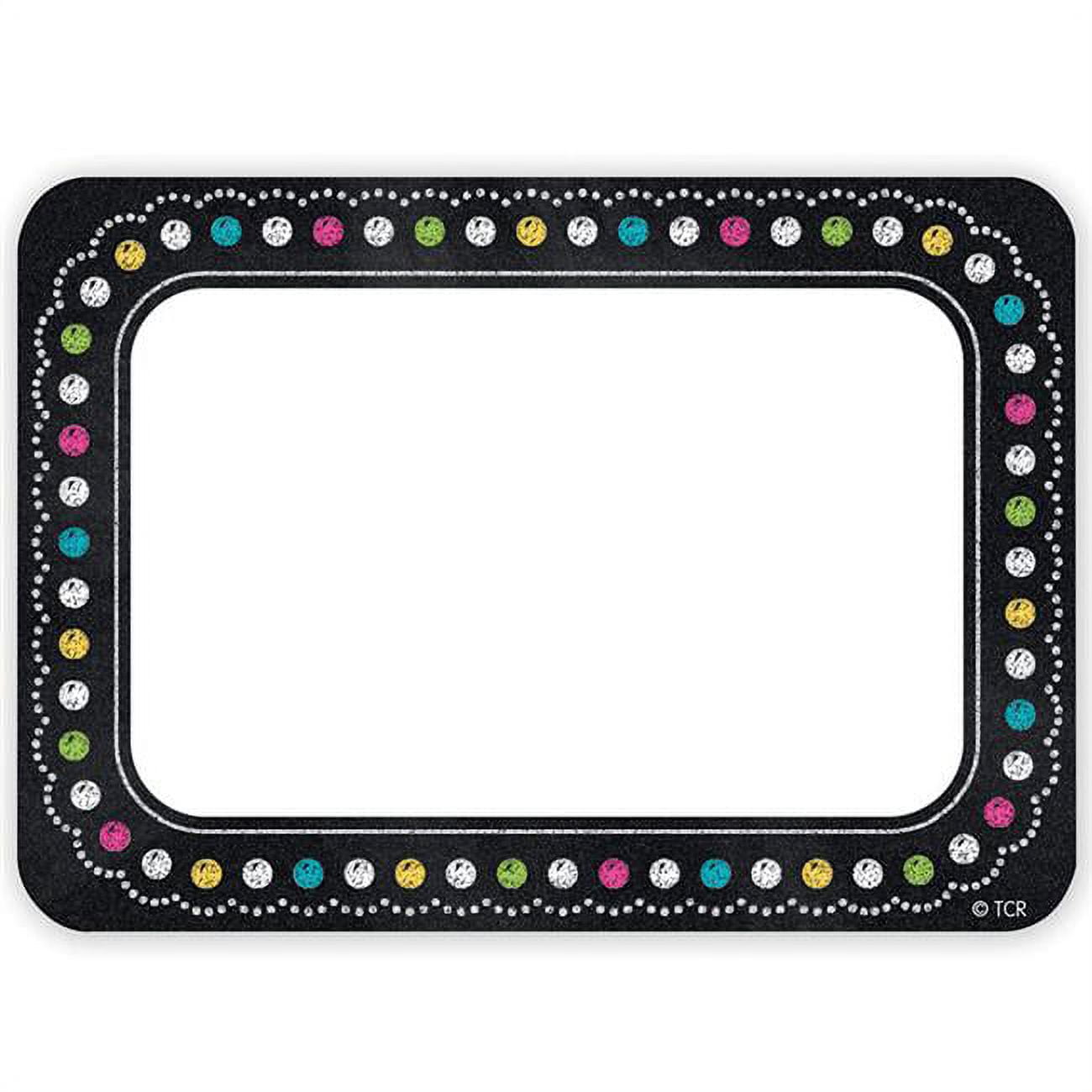 Chalkboard Brights Name Tags & Labels - Pack of 6 - Walmart.com