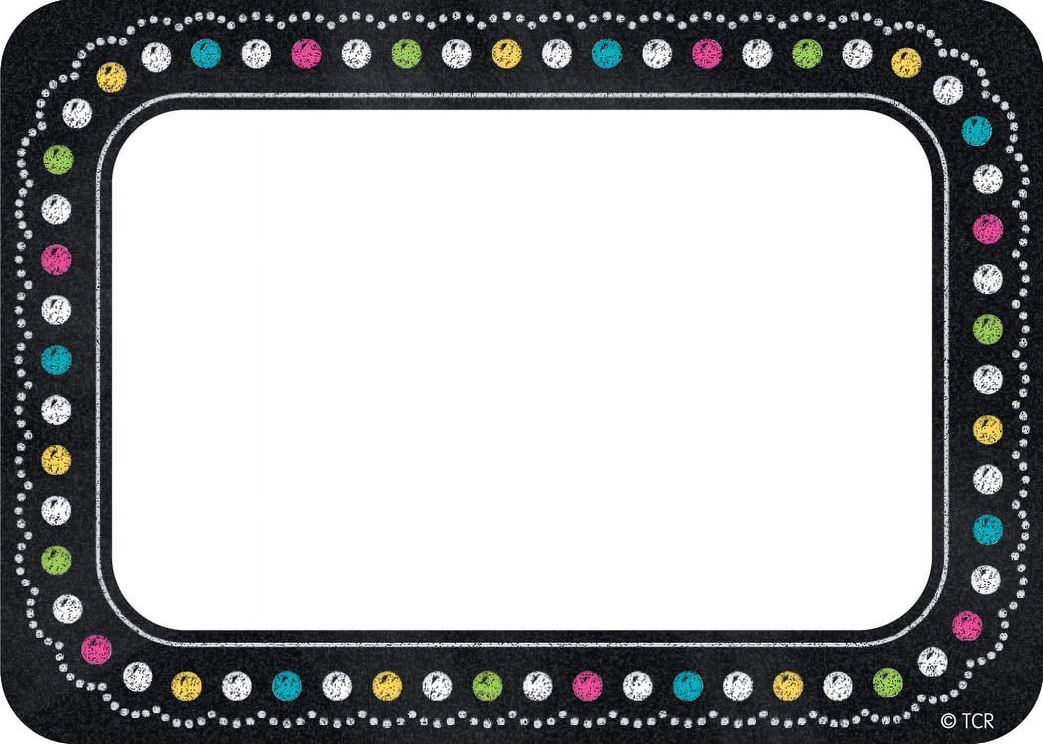 Chalkboard Brights Name Tags by Teacher Created Resources - Walmart.com