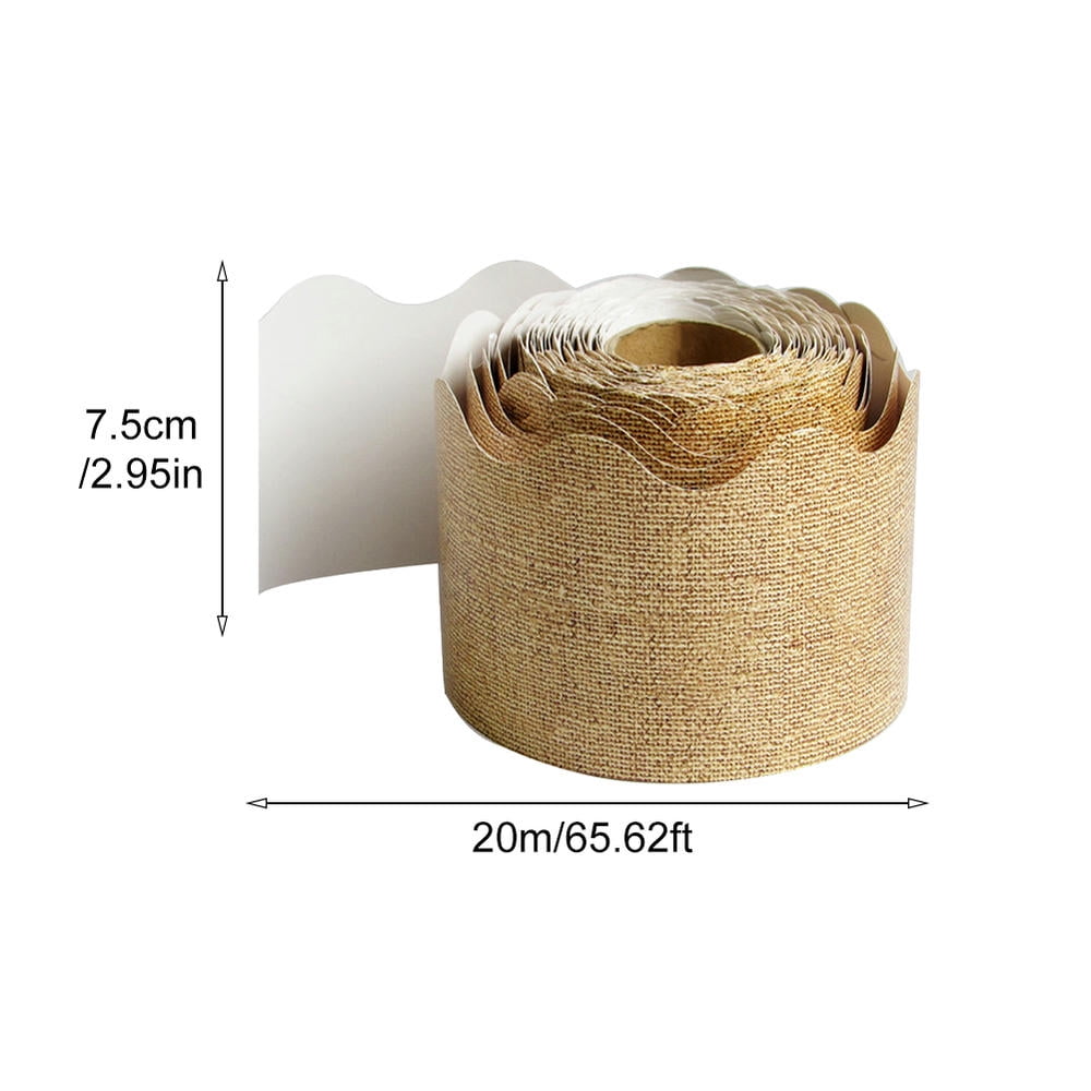 Chalkboard Classroom Coated Paper Bulletin Board Border School Burlap ...