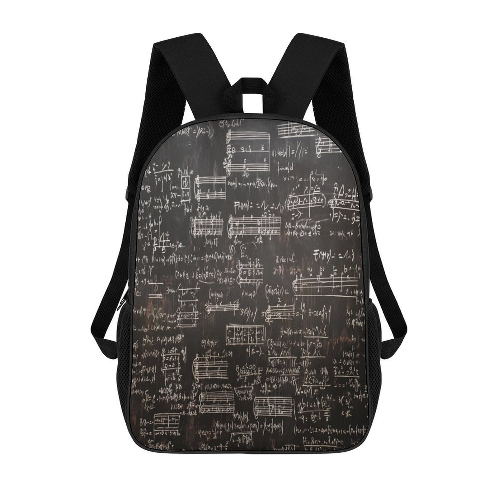 Chalkboard Filled Music Math Chaos Backpacks for Backpack for Bookbag ...