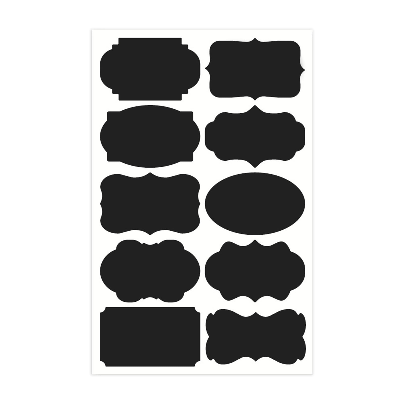 Chalkboard Label Waterproof Reusable Sticker Blackboard Stickers 10pcs ...