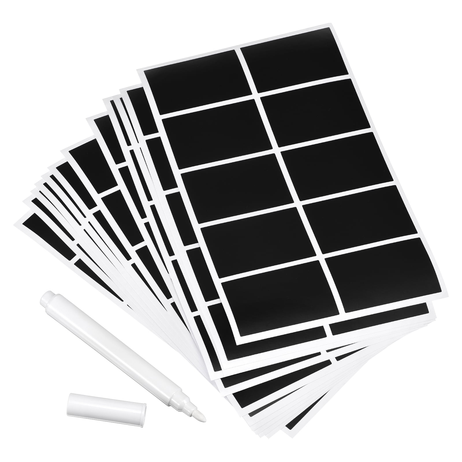 Chalkboard Labels Blackboard Stickers 40x60mm No Word with Chalk Marker ...