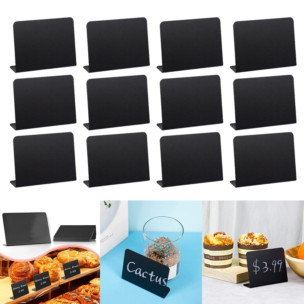 Chalkboard Perfect For Buffets Chalkboard Signs PVC Small 12PCS ...