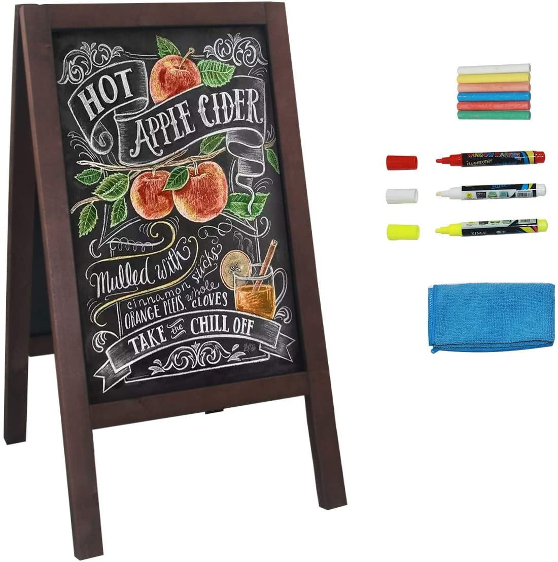 Chalkboard Sign 40x20'' Outdoor Chalk Board Signs Sandwich Board Sign ...