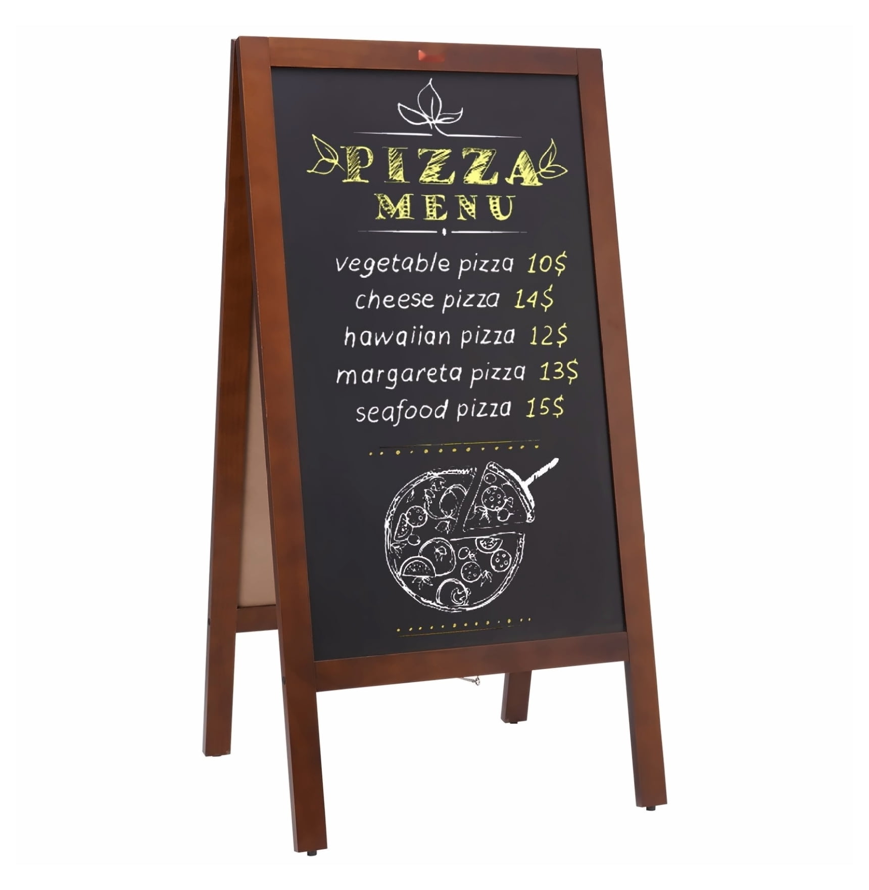 Chalkboard Sign Double Sided, 20x40 Freestanding Wood Chalk Board ...