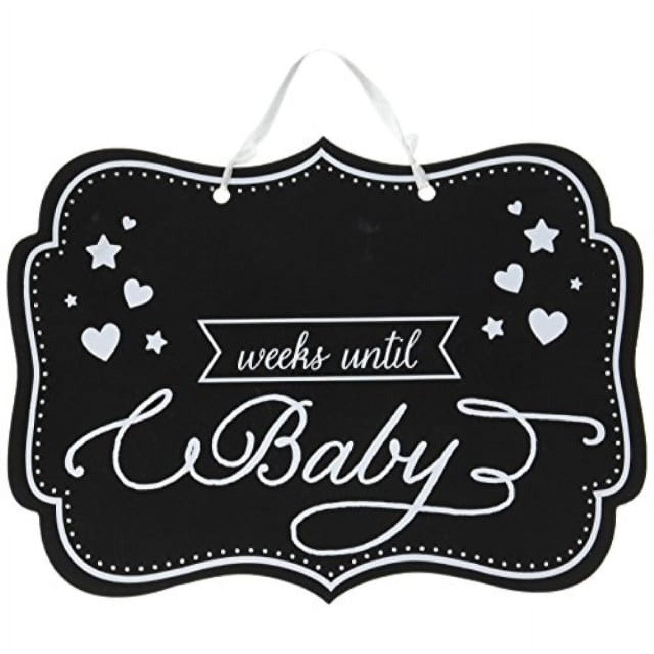 Chalkboard Sign Weeks Until Baby - Walmart.com