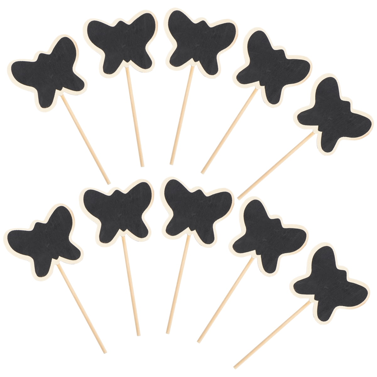 ETEREAUTY flower markers Mini Chalkboard Toppers Wood Garden Tags ...