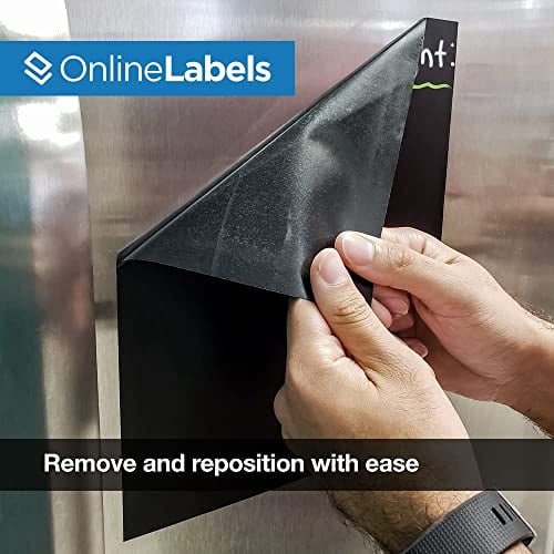 Chalkboard Sticker Paper - Pack of 10 Full Sheet Sticker Sheets - 8.5 x ...