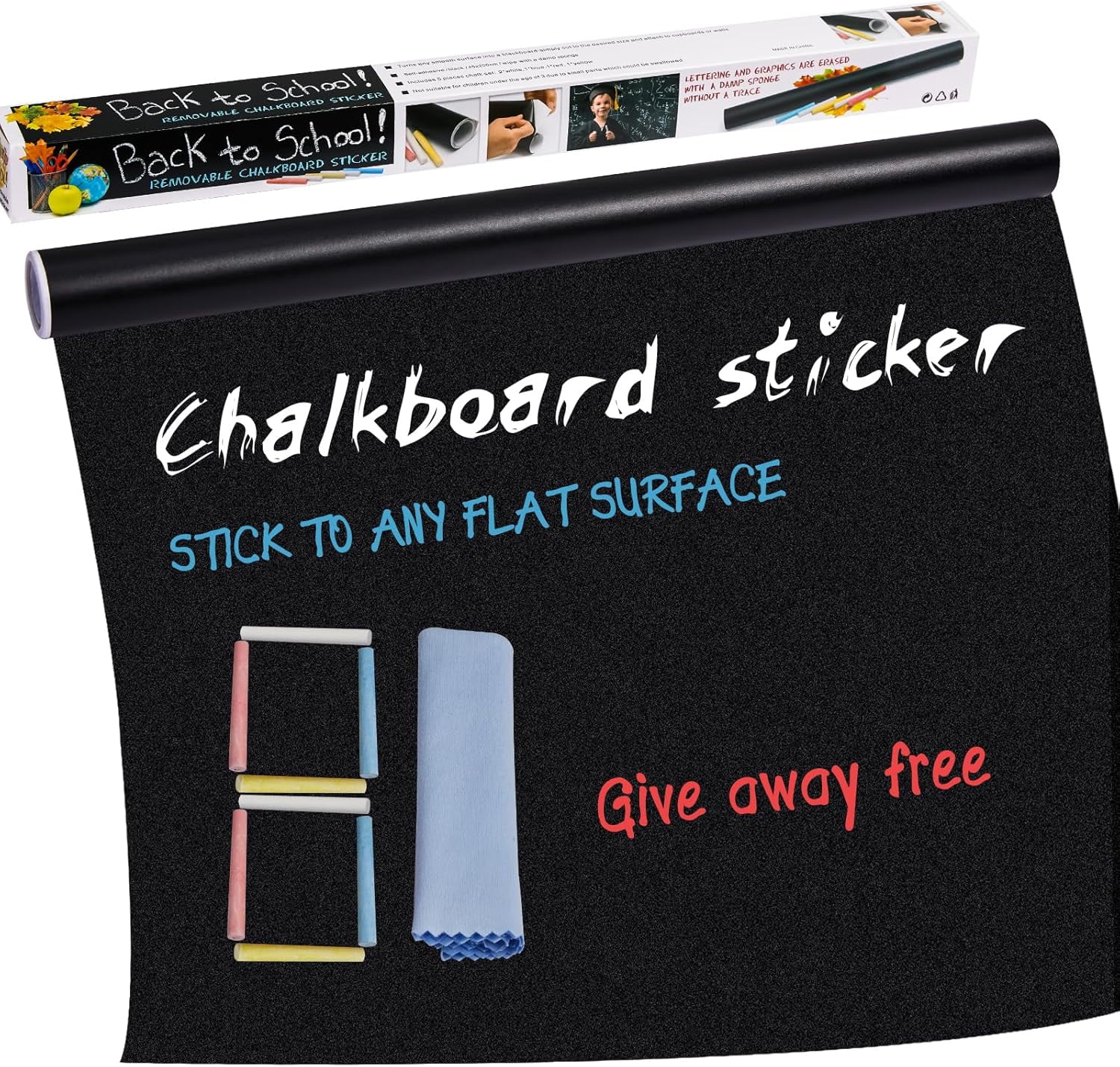 Chalkboard Wallpaper Stick and Peel: Contact Paper Classroom Chalkboard ...