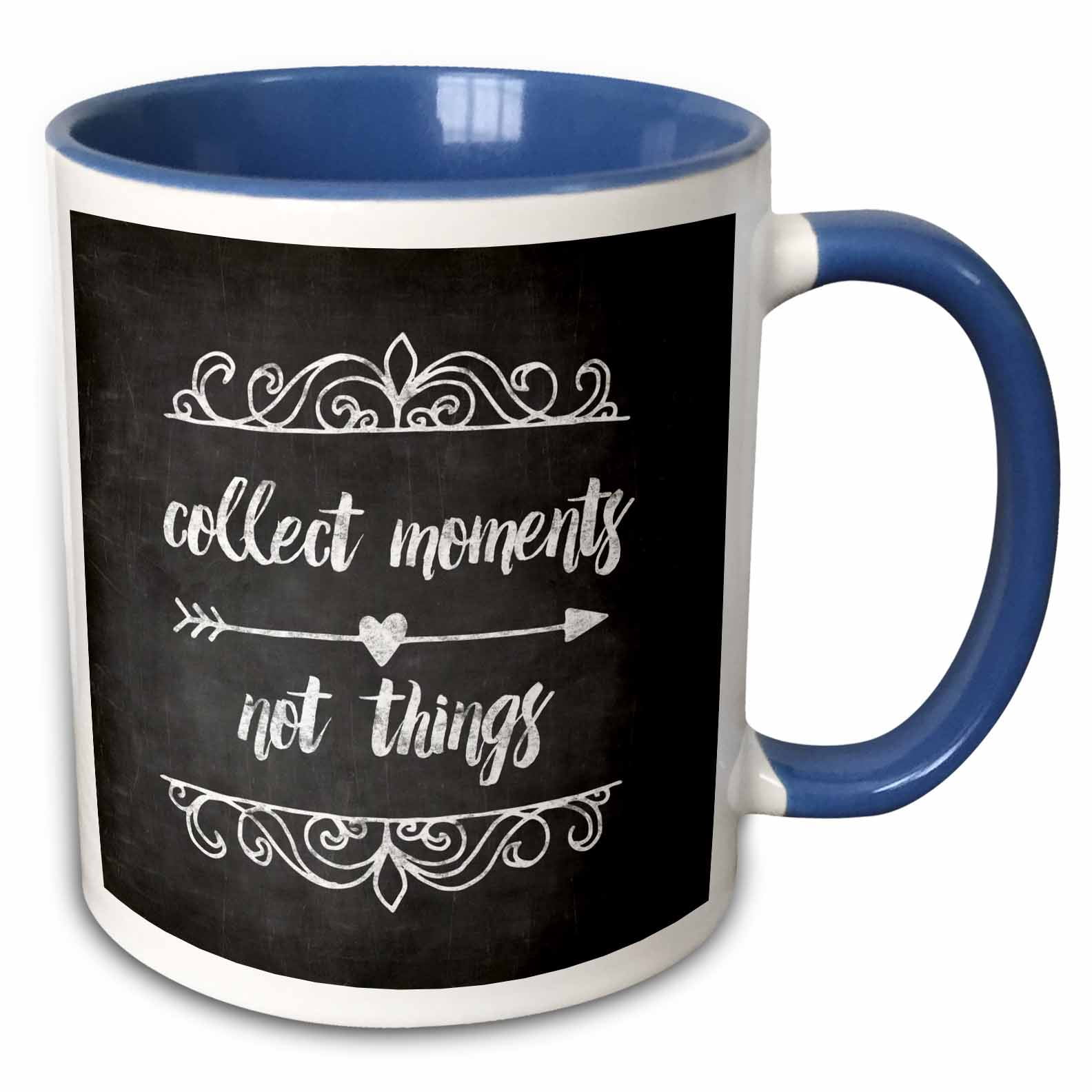 Chalkboard typography sign with hand lettering quote collect moments ...