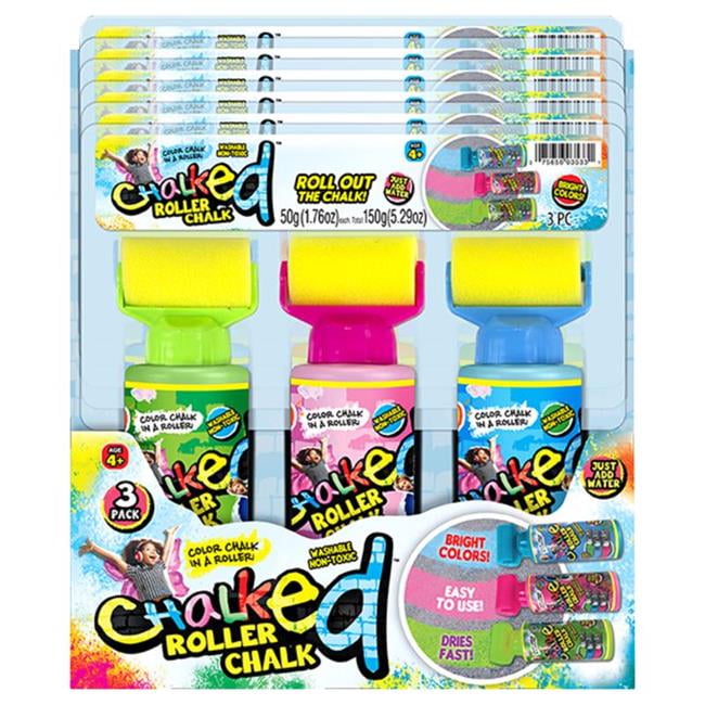 Chalked Roller Chalk, Assorted Color - Case of 6 - Walmart.com
