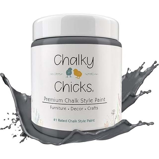 Chalky Chicks 8 Fl Oz Matte Nailed It (Blueish Gray) Chalk Paint for ...