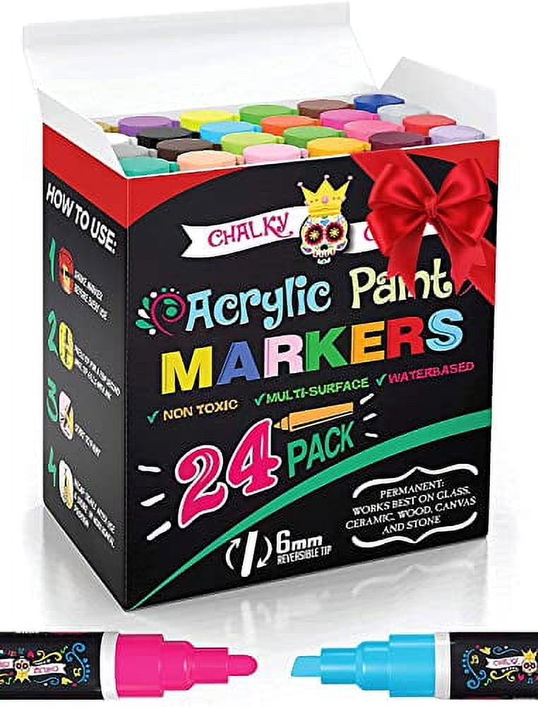 Chalky Crown Acrylic Markers 24 Pack - Walmart.com