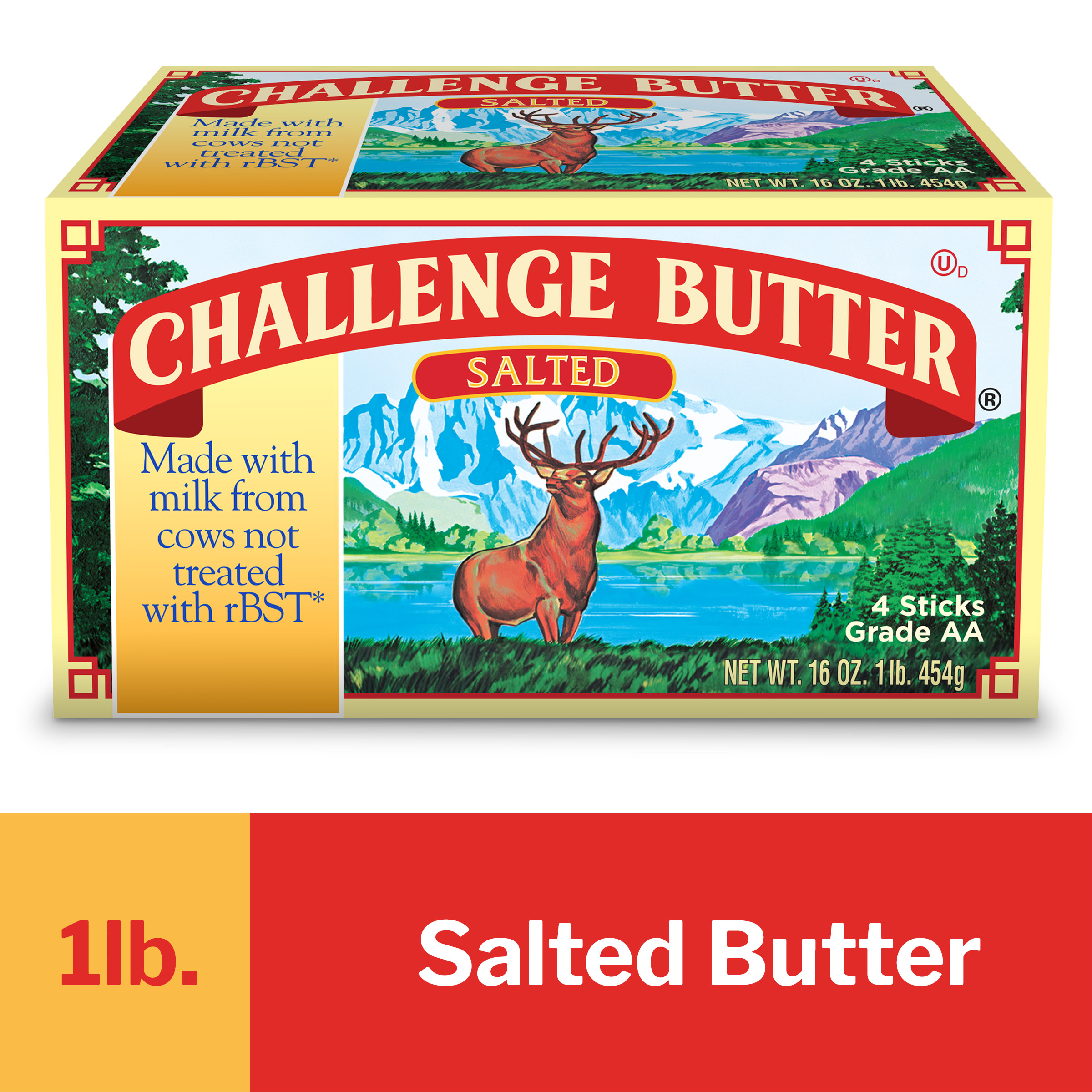 Challenge Butter, Unsalted Butter, 16 oz, 4 Sticks - Walmart.com