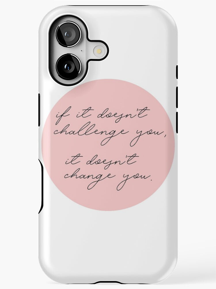 Challenge Change Inspirational Quote Design iPhone Case 11 12 13 14 15 ...