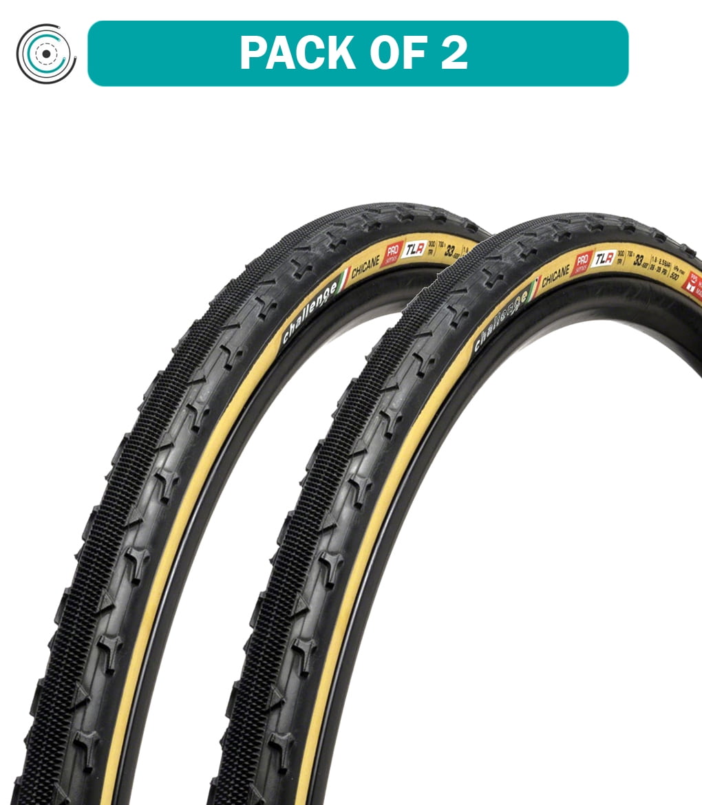 Challenge Chicane Pro Tire 700 x 33 Tubeless Folding Black/Tan Handmade ...