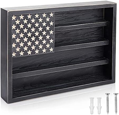 Challenge Coin Display , Coin Holder Wooden Flag Wall Decor, Government ...