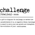 Challenge Definition Wall Decal Primitive Sayings Wall Murals Word ...