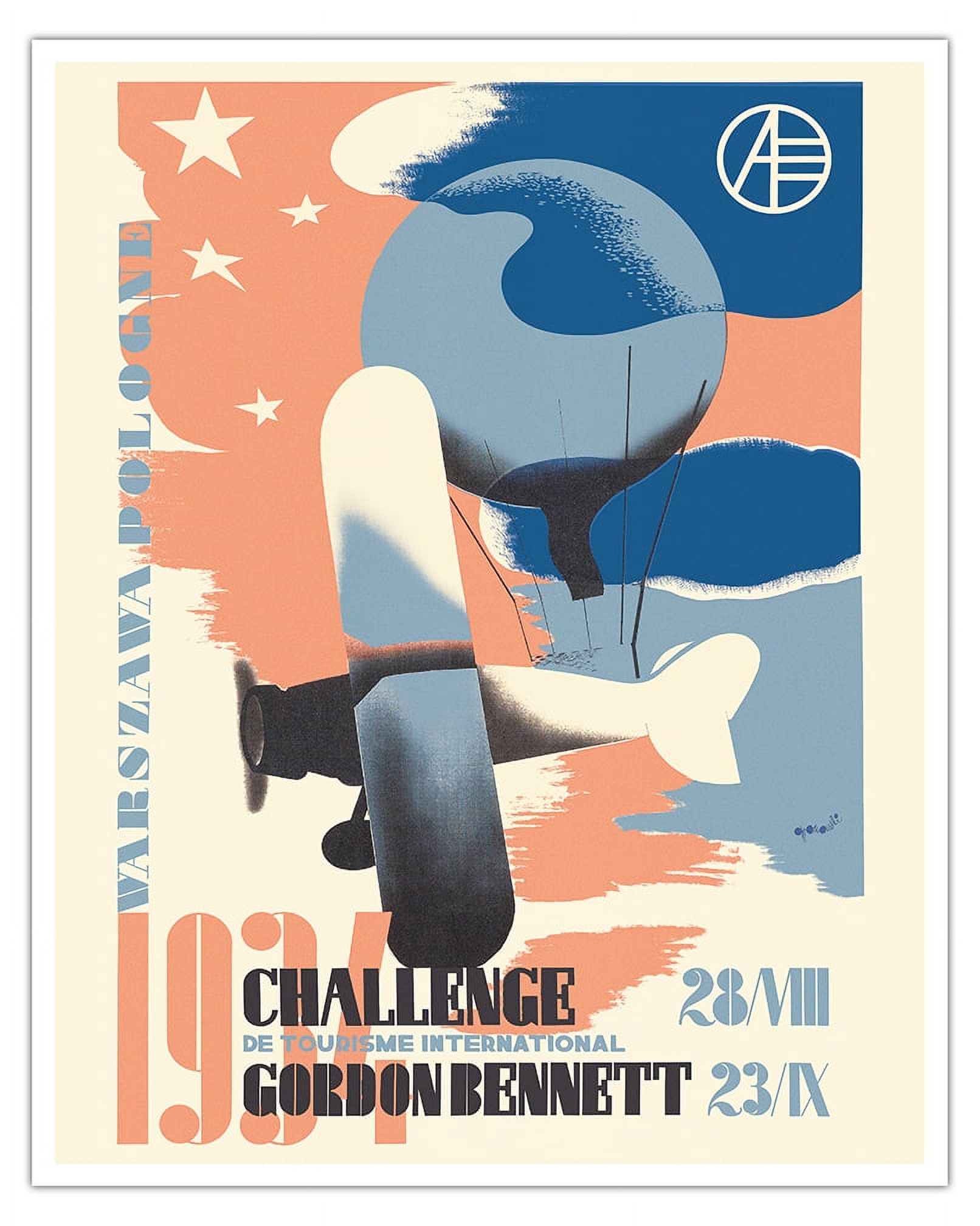 Challenge Gordon Bennett - Hot Air Balloon Competition - Vintage Travel ...