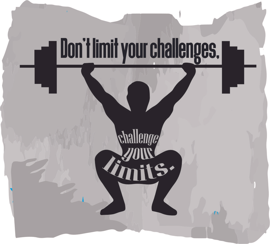 Challenge Your Limits Fitness Gym Exercise Workout Motivational Quotes ...