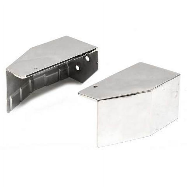 Challenger Boat Rear Corner Caps | 7 x 3 3/8 Inch Stainless (Set of 2 ...