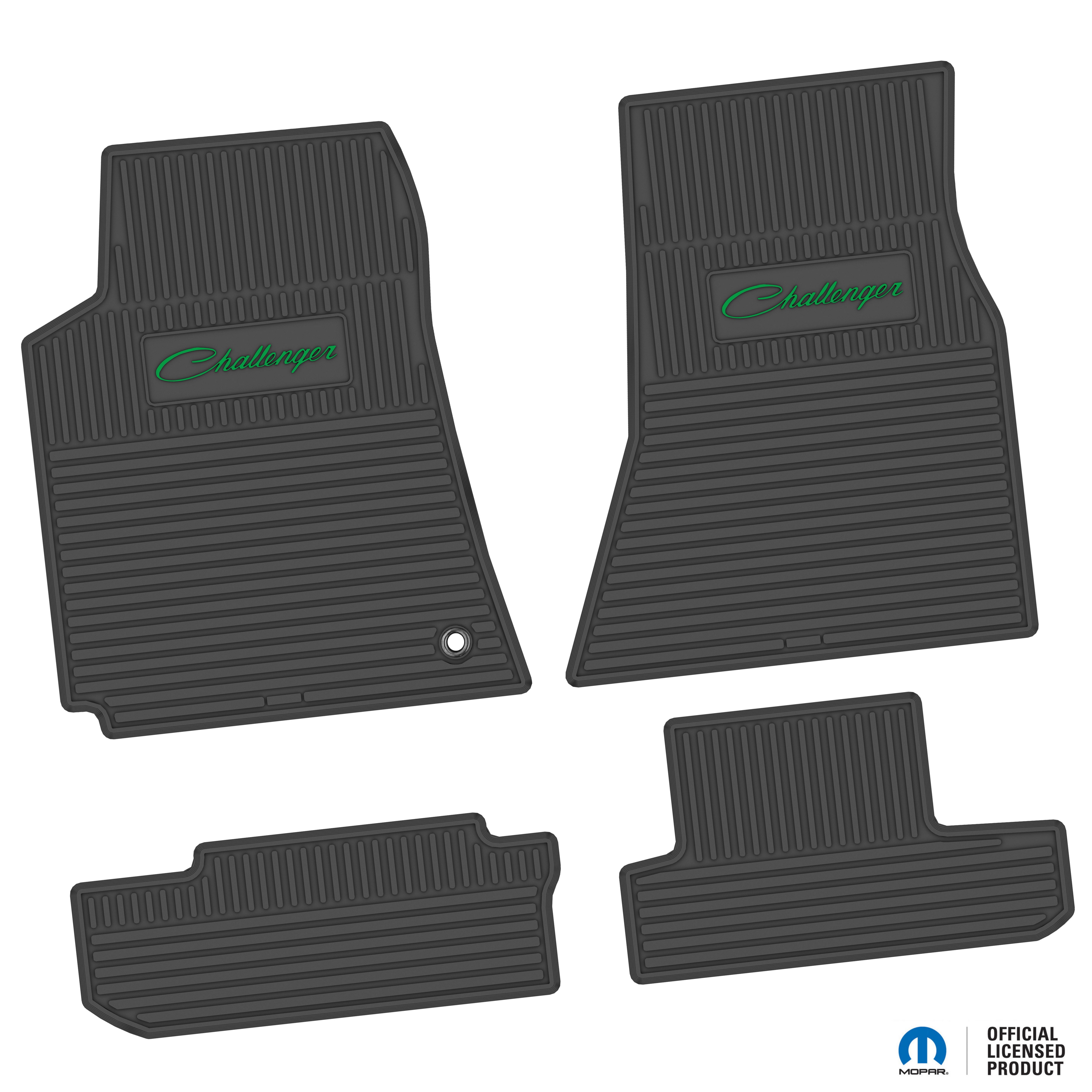 Challenger Floor Mats 08-10 Dodge Challenger RWD 4 Piece Custom Vintage ...