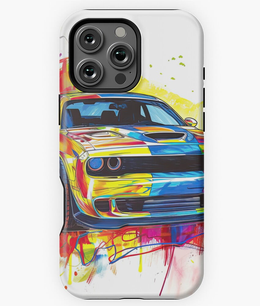 Challenger Fun Colorful Kids Drawing Phone Case for iPhone 16 15 14 13 ...