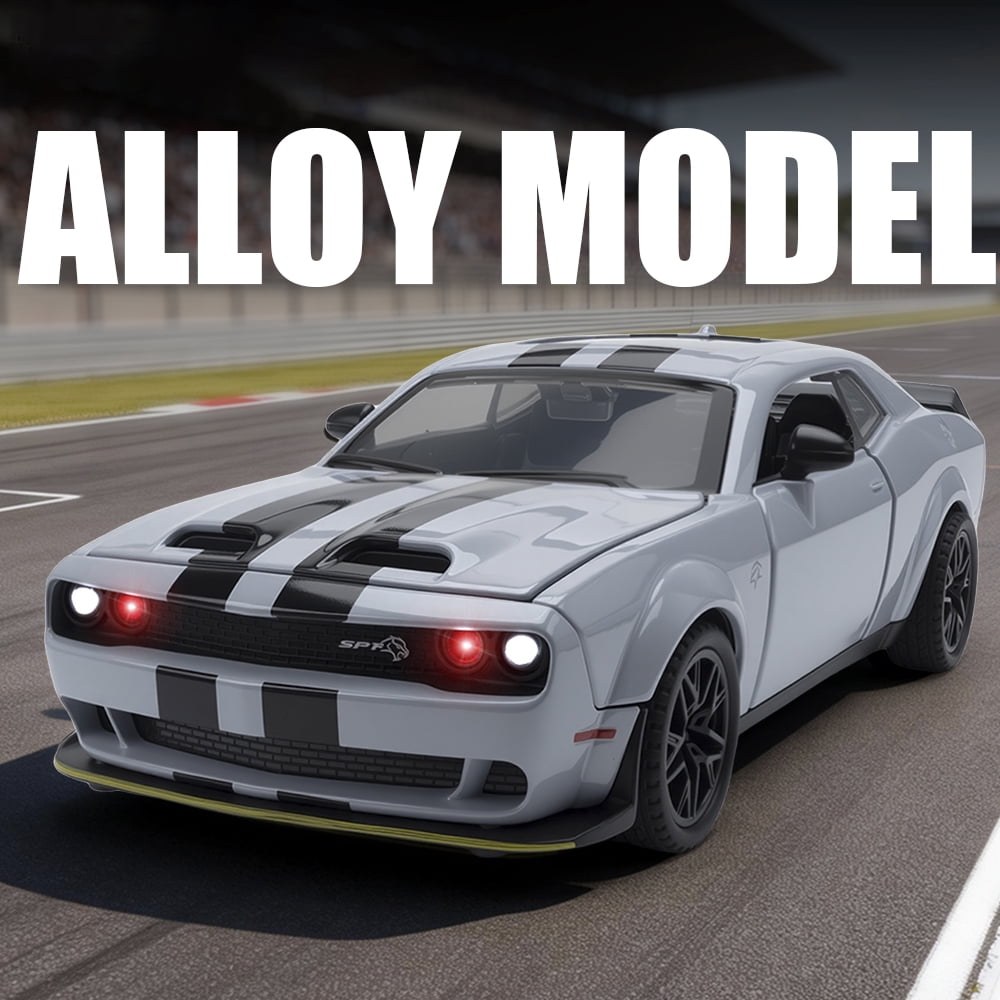 Challenger Hellcat Toy Car for 1: 32 Scale Die Cast Metel Cars Toy Pull ...
