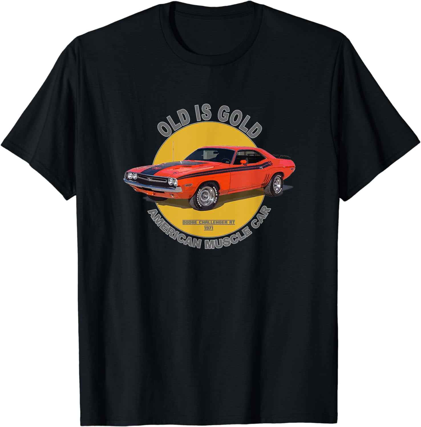 Challenger RT American Muscle Car 60s 70s T-Shirt - Walmart.com
