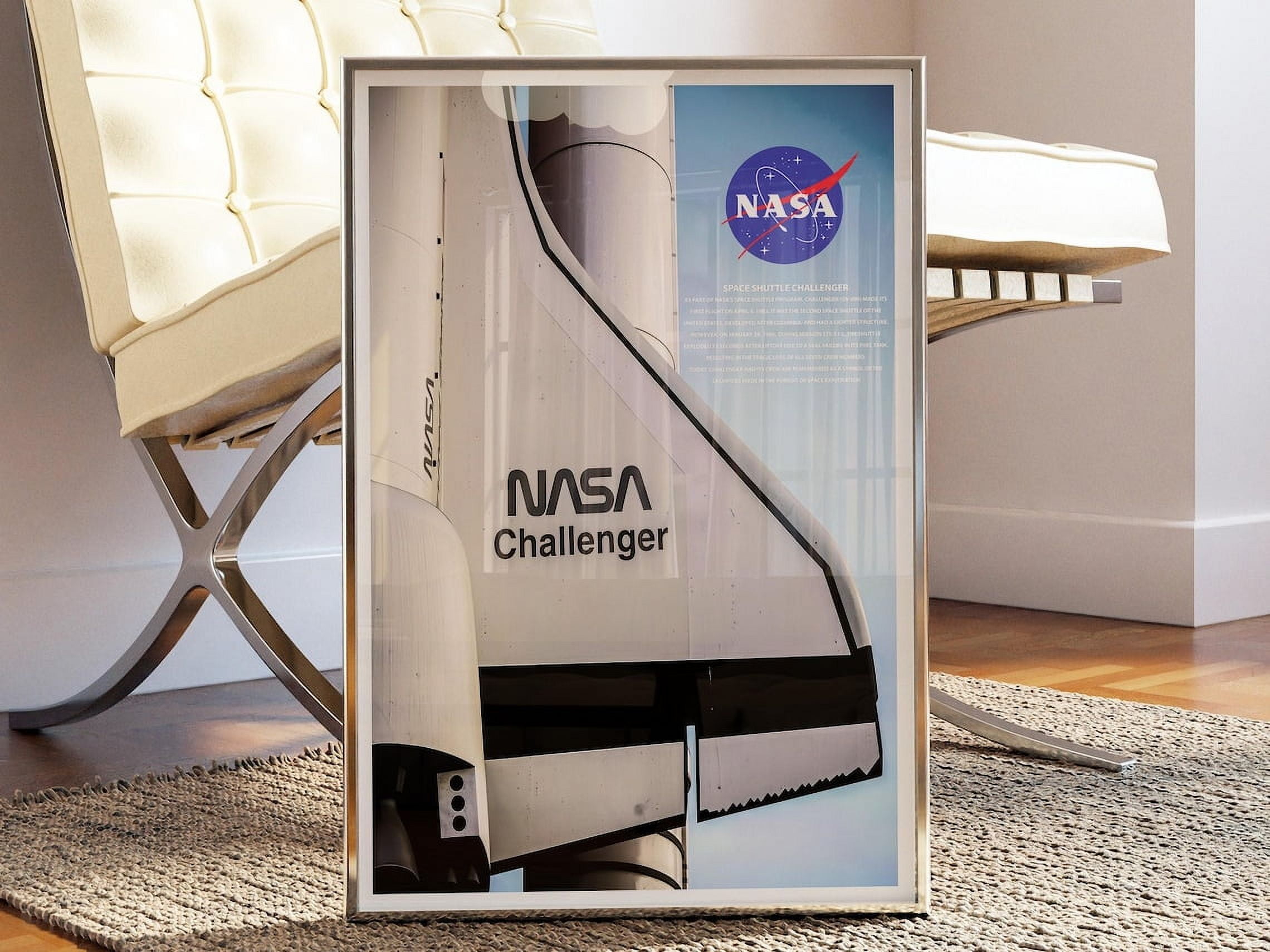 Challenger Space Shuttle Poster, Nasa Space Print Wall Art, Astronomy ...