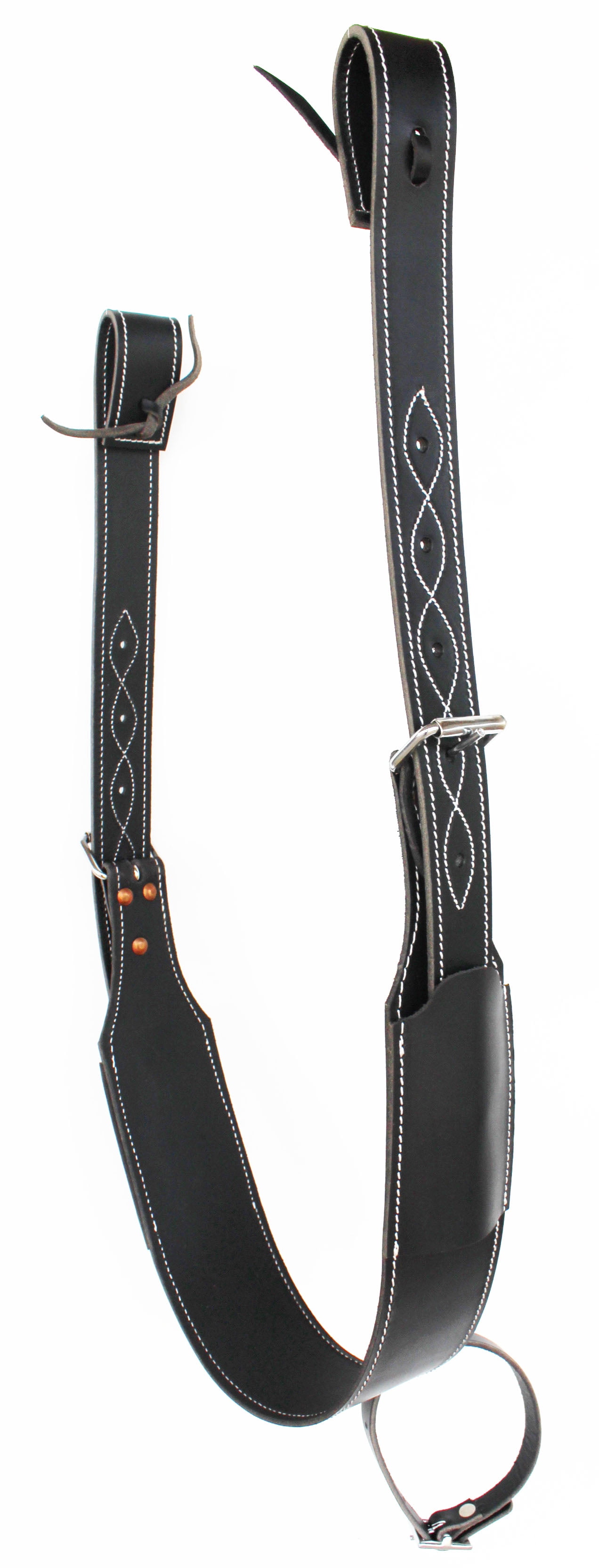 Challenger Western Horse Leather Rear Flank Back Saddle Cinch w ...