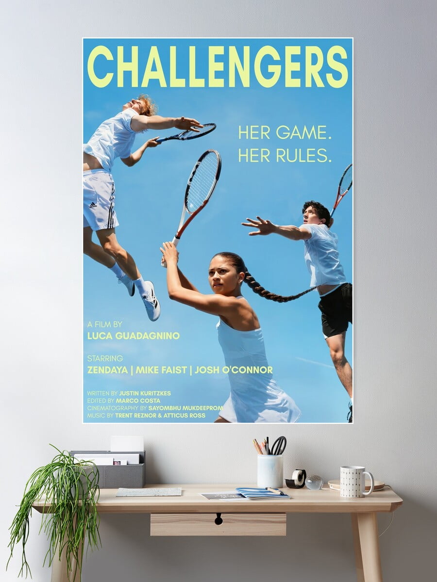 Challengers Movie Poster Poster Wall Art, Modern Wall Decor For Living ...
