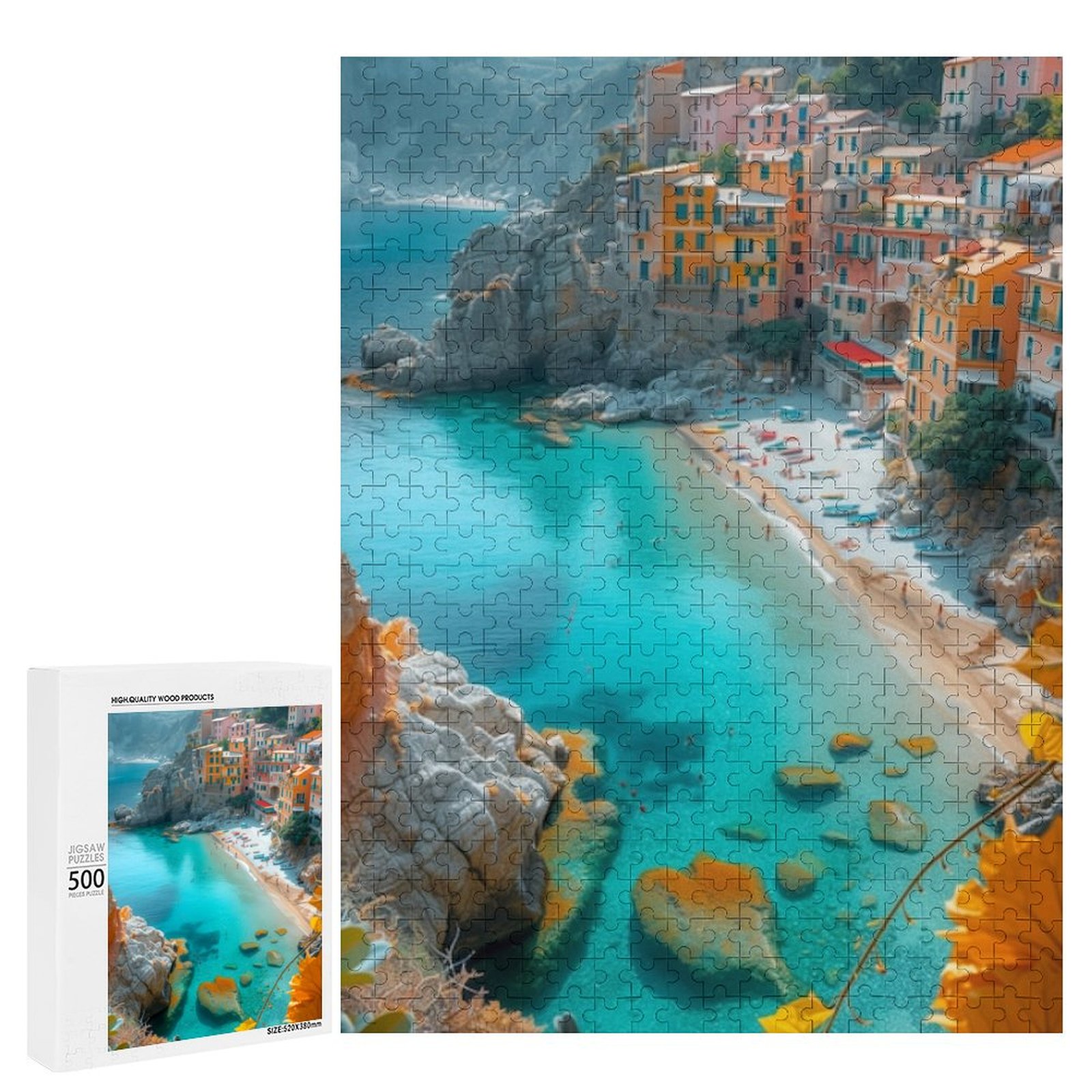 Challenging 500-Piece Retro Poster Puzzle – Great for Adults & Kids to ...