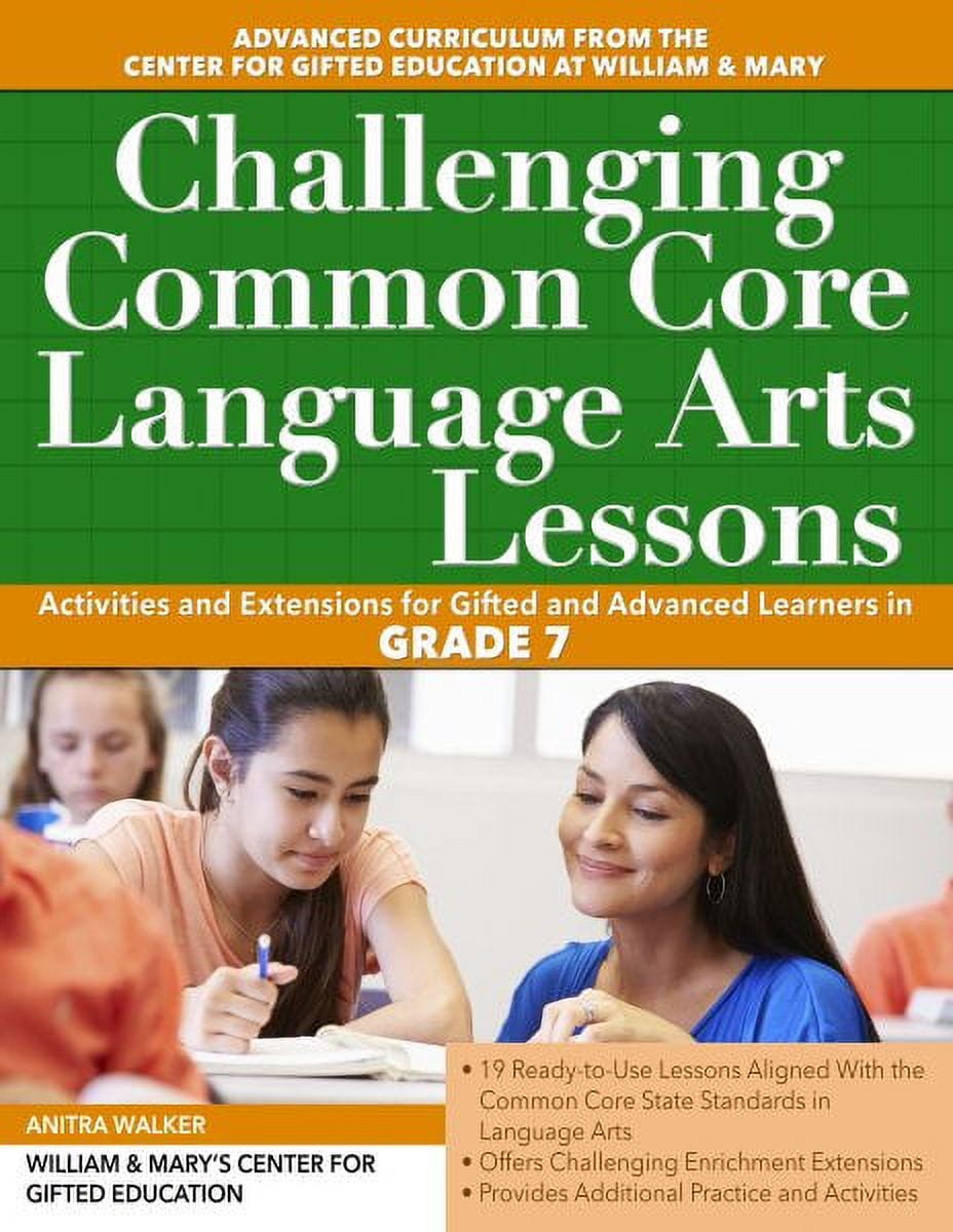 Challenging Common Core Language Arts Lessons (Grade 7) - Walmart.com